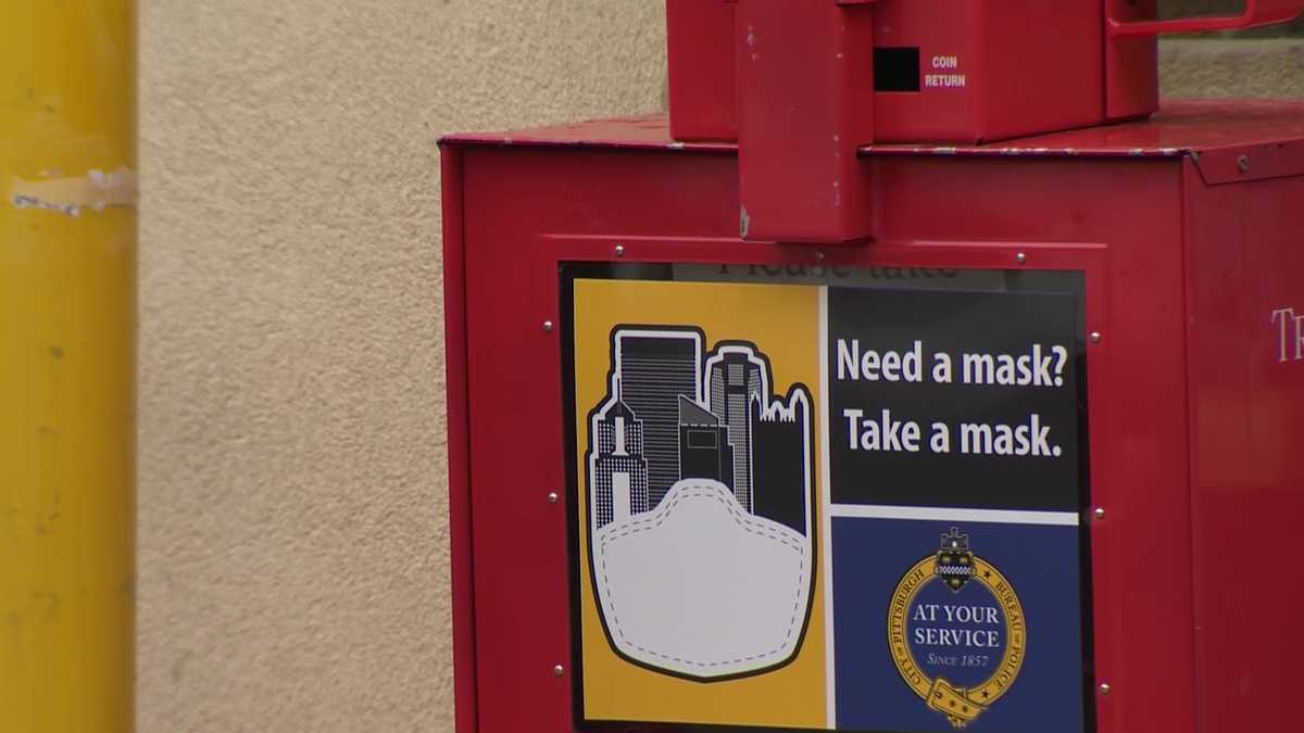 Free masks available in newspaper boxes in Pittsburgh