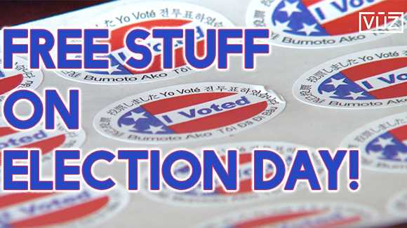 Get free stuff just for voting