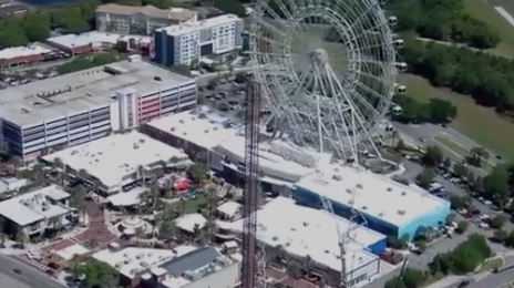 Orlando FreeFall ride nearly halfway torn down