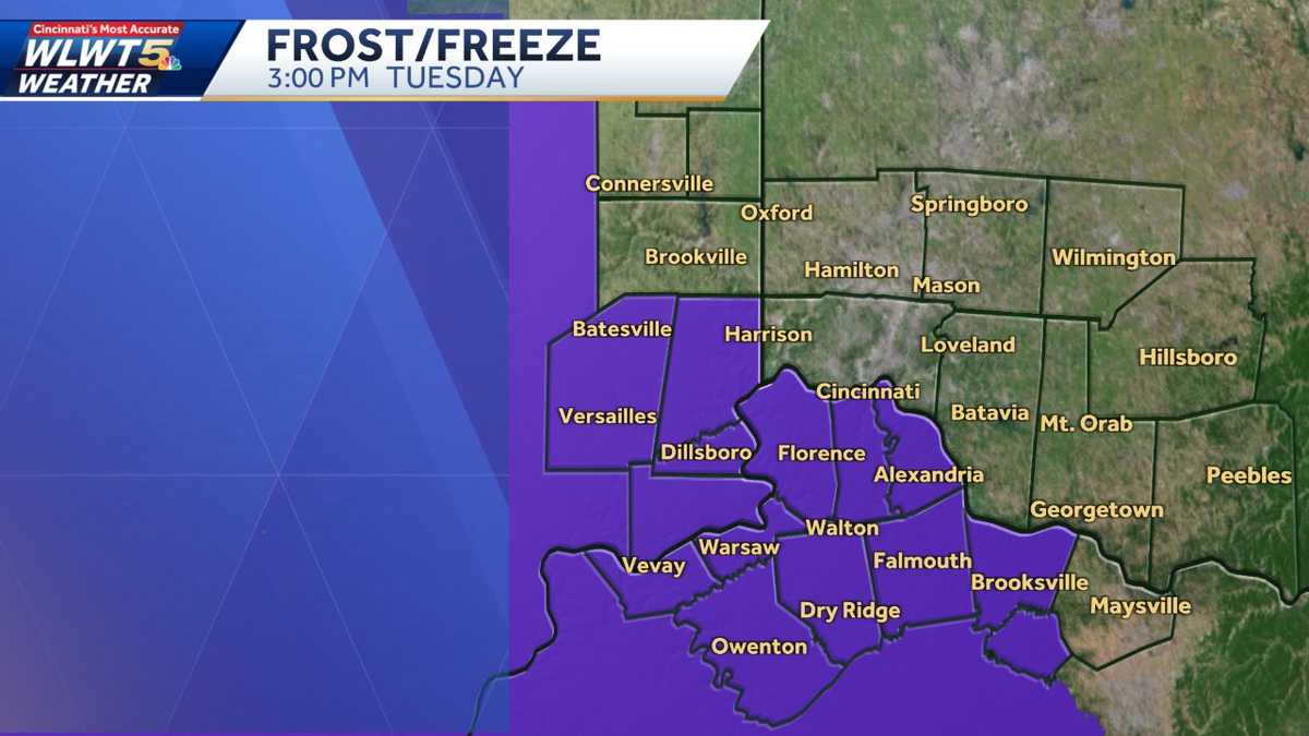 It's a cold town: Freeze warning in affect overnight