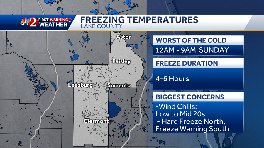 Florida freeze: Central Florida county-by-county impacts