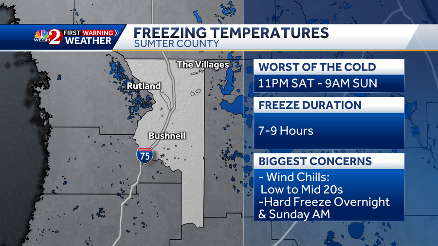 Florida freeze: Central Florida county-by-county impacts