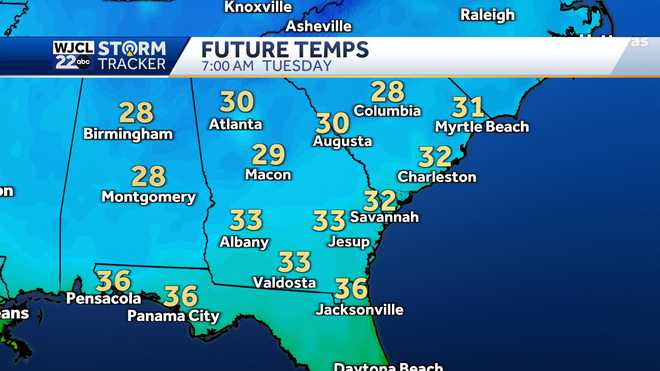 Savannah: Breezy, warm, & possible stormy holiday