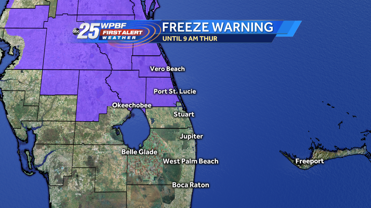 Freeze & wind chill warnings