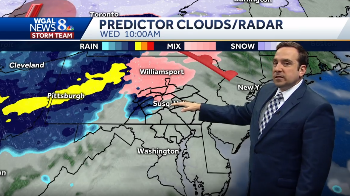 Cold & Mostly Sunny Afternoon; Patchy Freezing Rain to Rain Wednesday