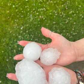 PHOTOS: Large hail, wild clouds and damage from Sunday's severe storms