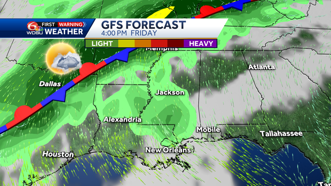 New Orleans weather forecast how warm will it get rain chances