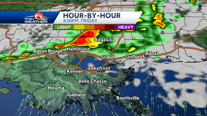 New Orleans Zurich Classic weekend forecast weather impact day