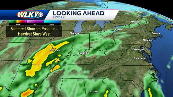 Weekly weather planner: Light snow in Louisville area to start week ...