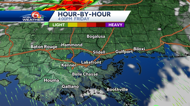 New Orleans Zurich Classic weekend forecast weather impact day