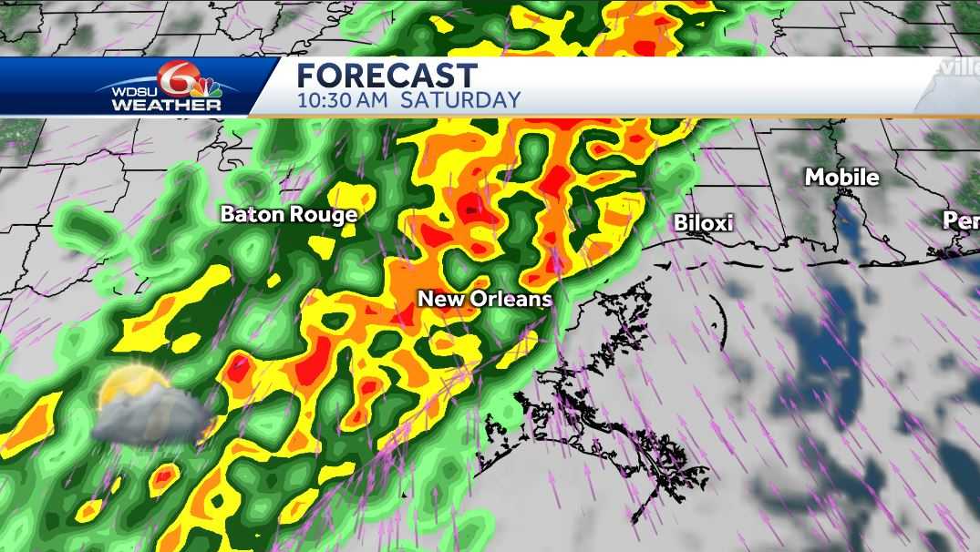 Stormy Saturday Forecast