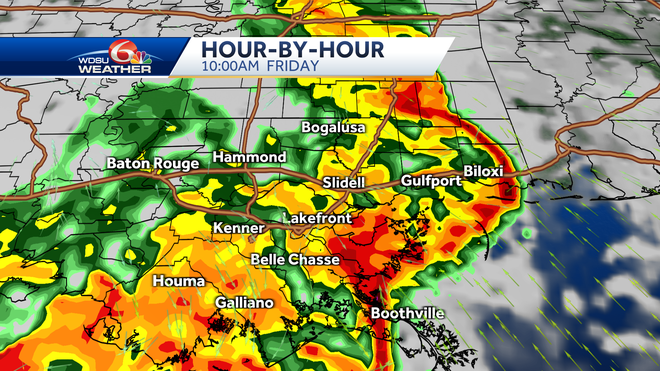 New Orleans Friday forecast storms New Year's Eve forecast