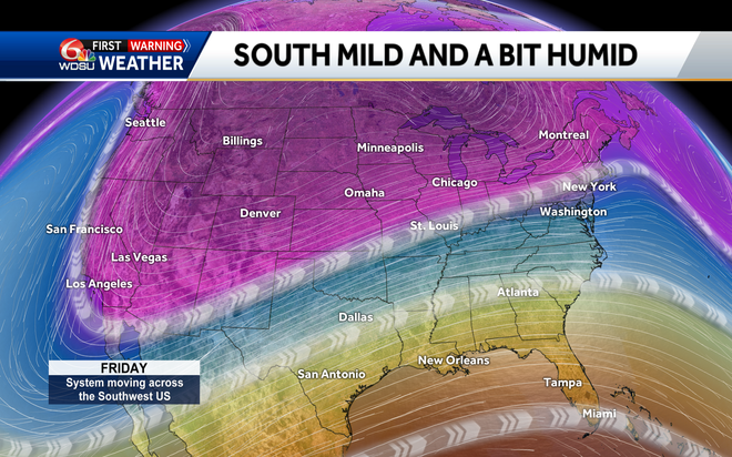 New Orleans Mild and Cloudy Today but Cool for Tonight's Parades