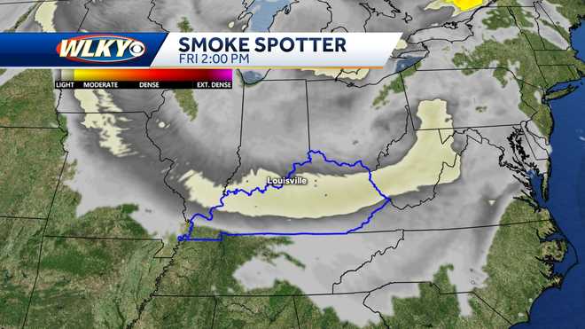 More Canada wildfire smoke has moved into Louisville
