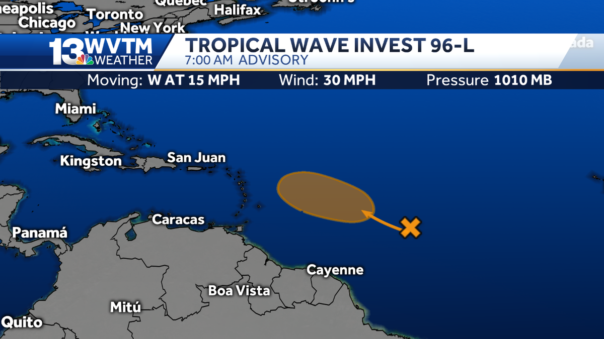 Tracking a tropical wave through the Atlantic