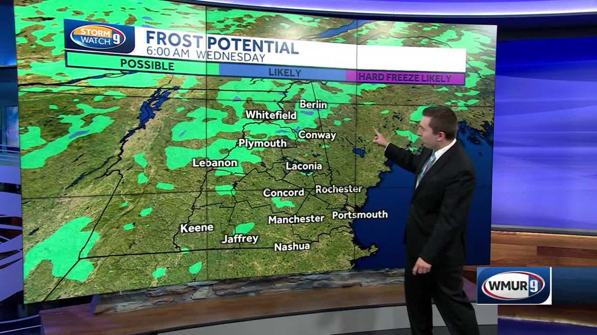 New Hampshire first frost? It's possible overnight