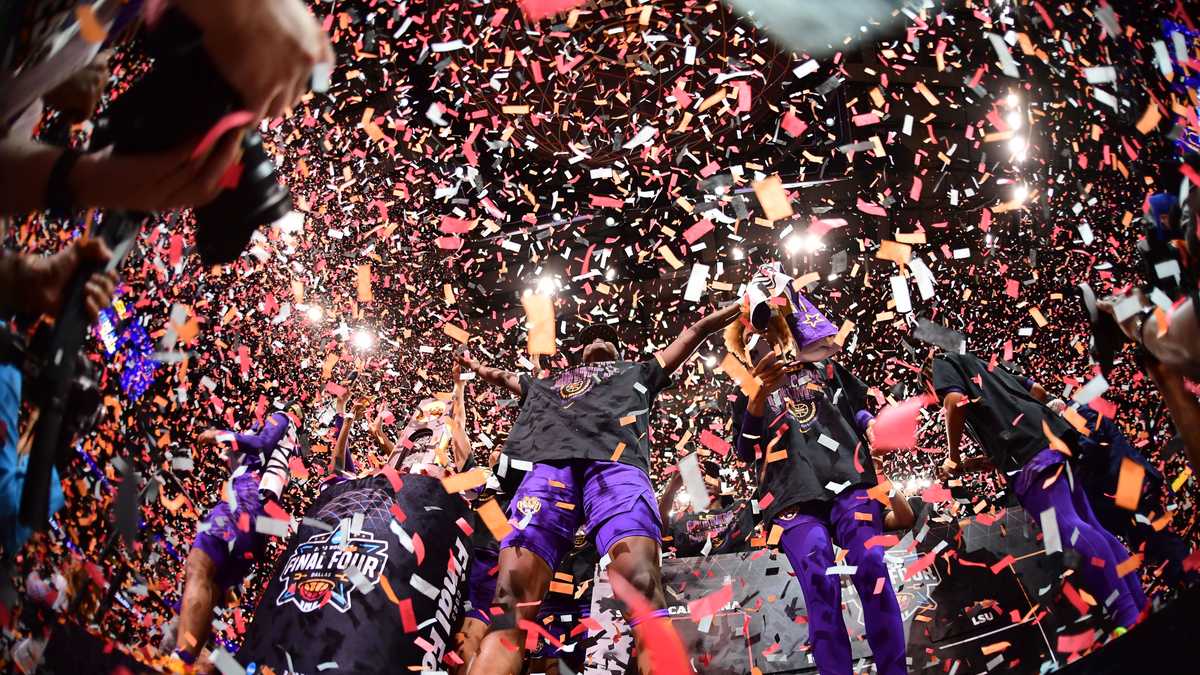 Here are some photos of LSU winning the NCAA championship