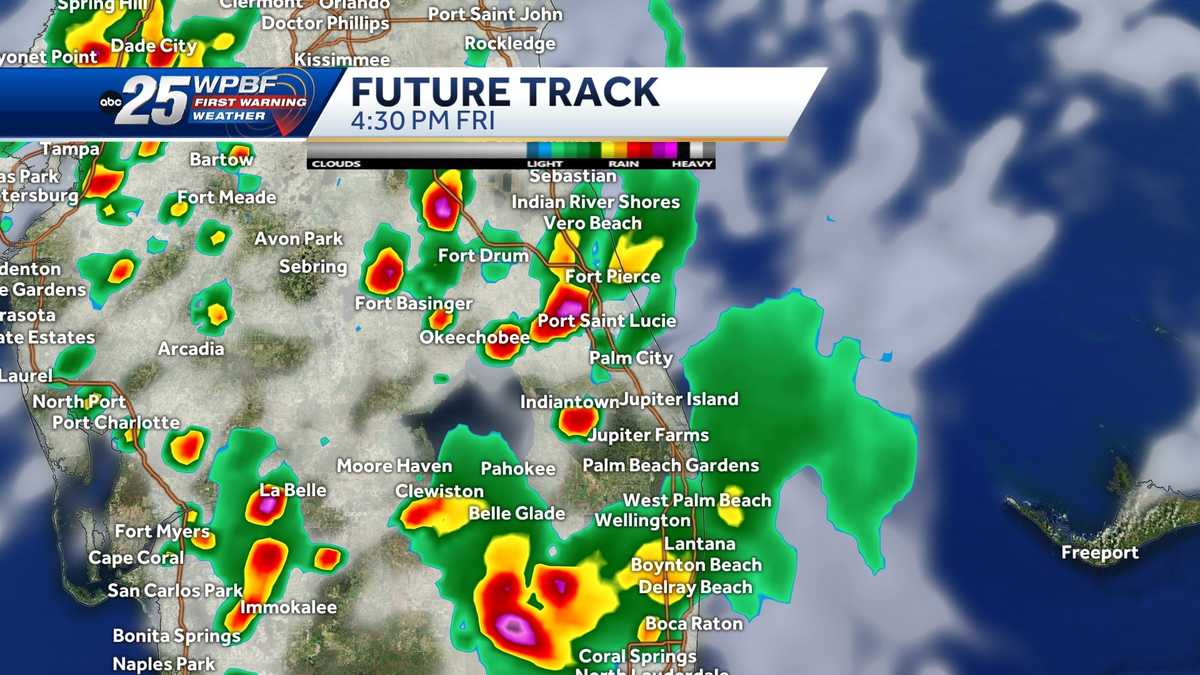 Strong to severe storms moving across South Florida