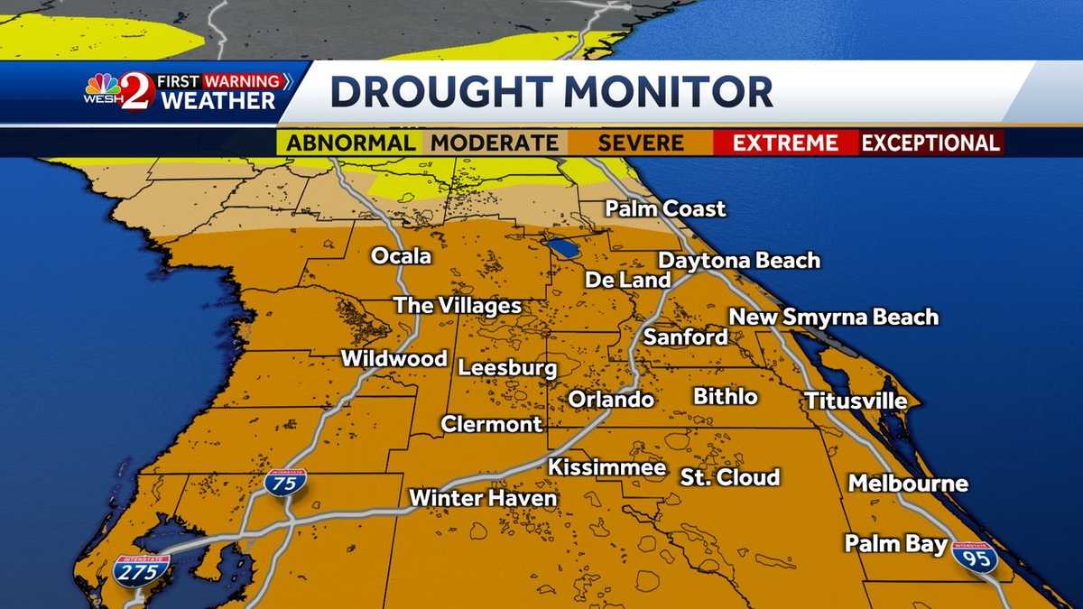 Central Florida under severe drought status