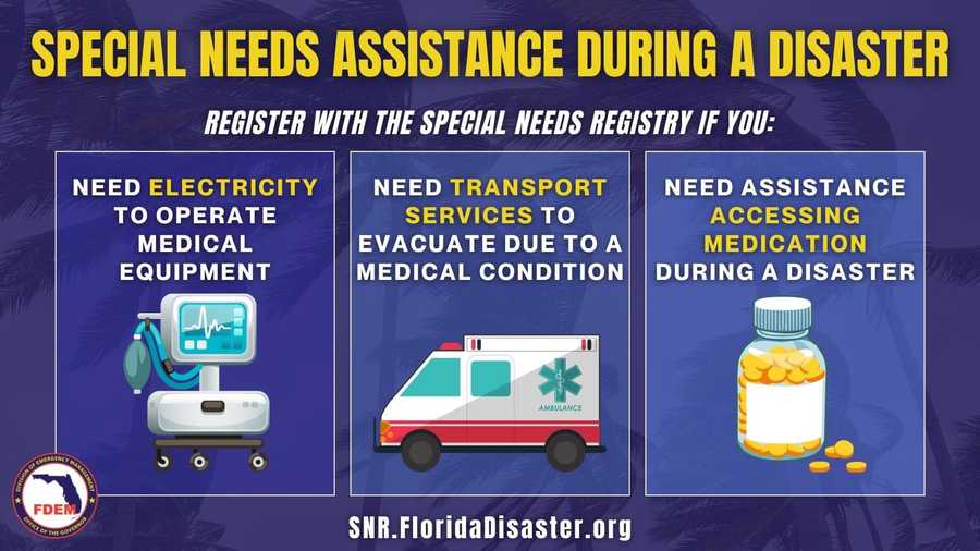 How to register for special needs assistance during a disaster