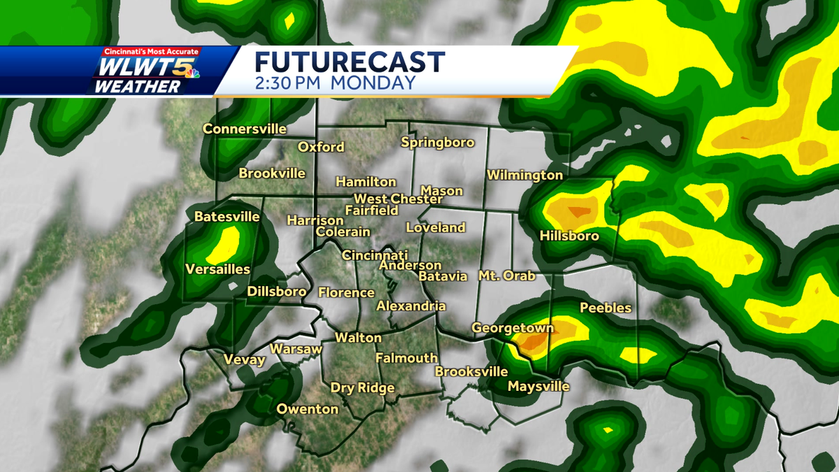 Hour by hour: Chance for severe weather across Cincinnati Monday
