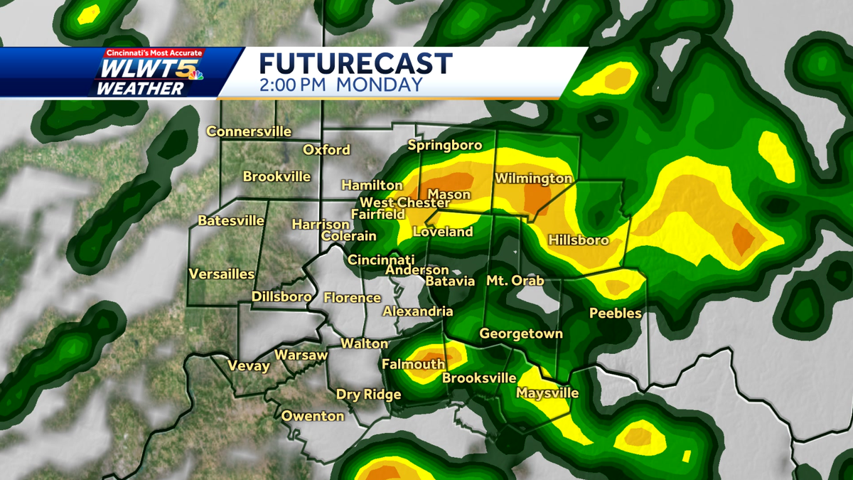 Hour by hour: Chance for severe weather across Cincinnati Monday