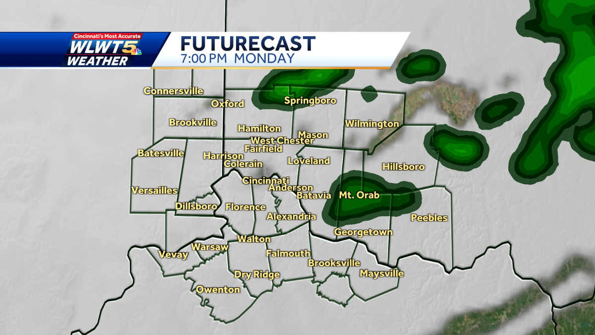 Hour by hour: Chance for severe weather across Cincinnati Monday