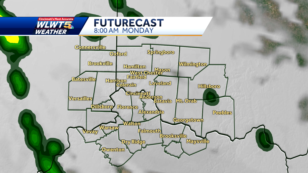 Hour by hour: Chance for severe weather across Cincinnati Monday