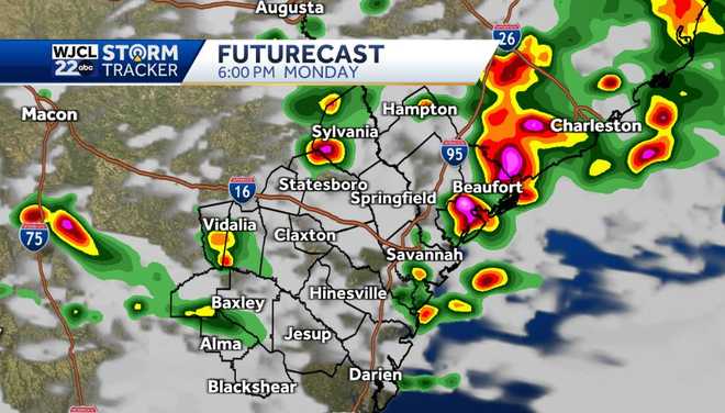 Savannah: Severe storms possible with winds, heavy rain, hail
