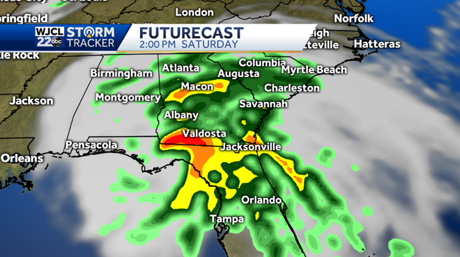 Tropical system to bring rain on Saturday