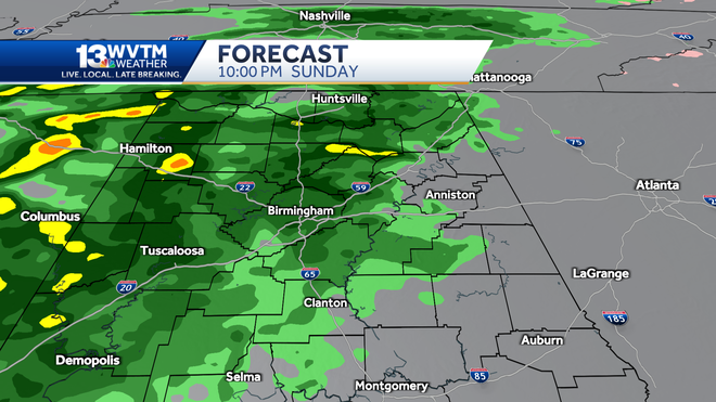 Alabama's weather forecast: slow warm up and some rain