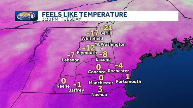 Some gusts could top 45 mph Monday evening in NH; outages reported