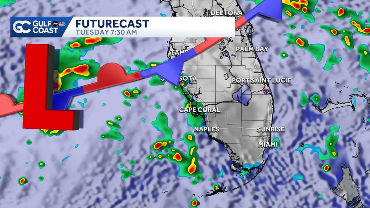 Forecast: Unsettled weather on Tuesday