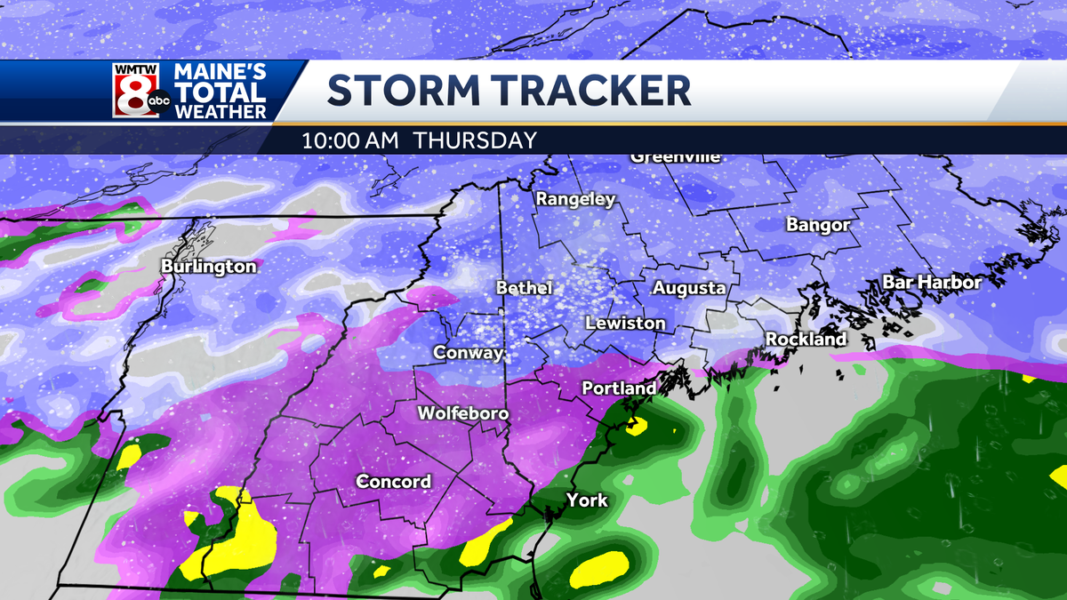 Maine to see two winter storms this week; timing out the snowfall