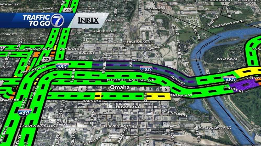 Section of Interstate 480 in downtown Omaha to be closed