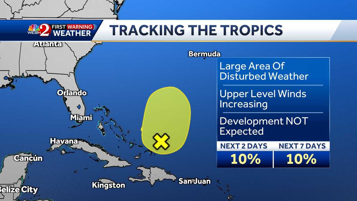 Tropical storm tracker: Disturbance dissipates in Atlantic