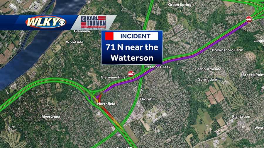 TRAFFIC: I-71 closed near Watterson due to injury crash