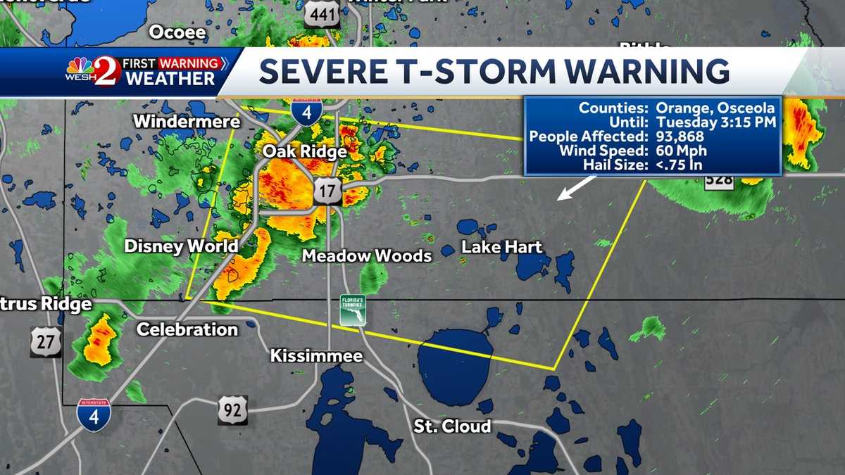 Severe Thunderstorm Warning expires for all Central Florida counties
