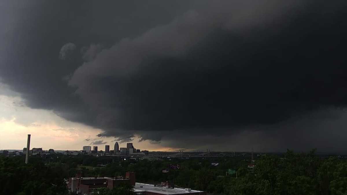 PHOTOS: Large hail, wild clouds and damage from Sunday's severe storms