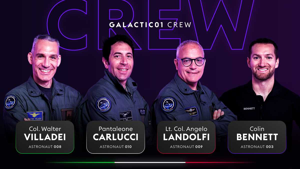 Meet the crew of Virgin Galactic's first spaceflight