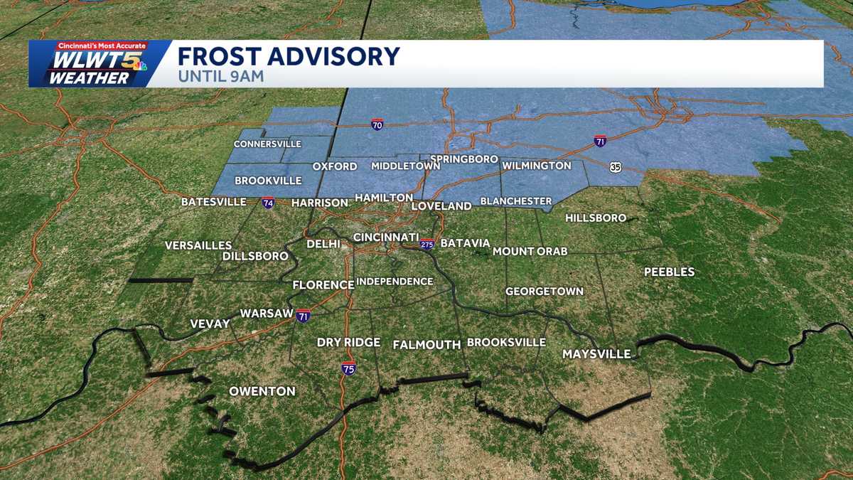 Frost Advisory: First cold weather alert of season issued as temps drop
