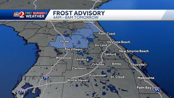 Florida cold: Temps drop, frost advisory issued