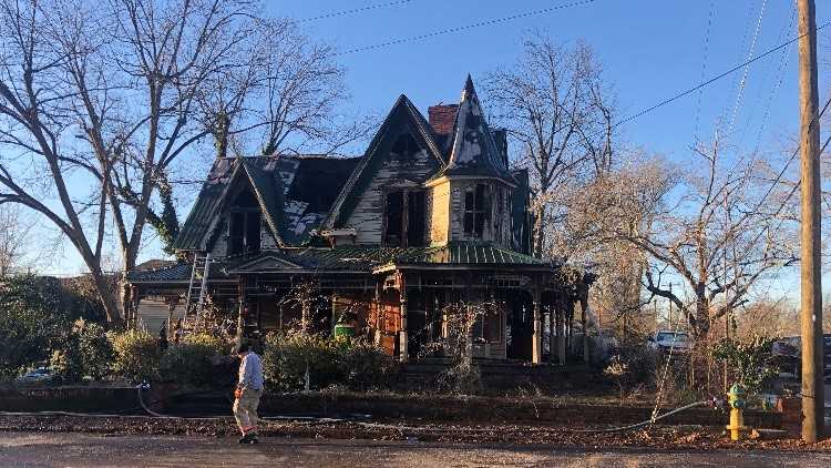 One person airlifted to hospital after being rescued from house fire ...