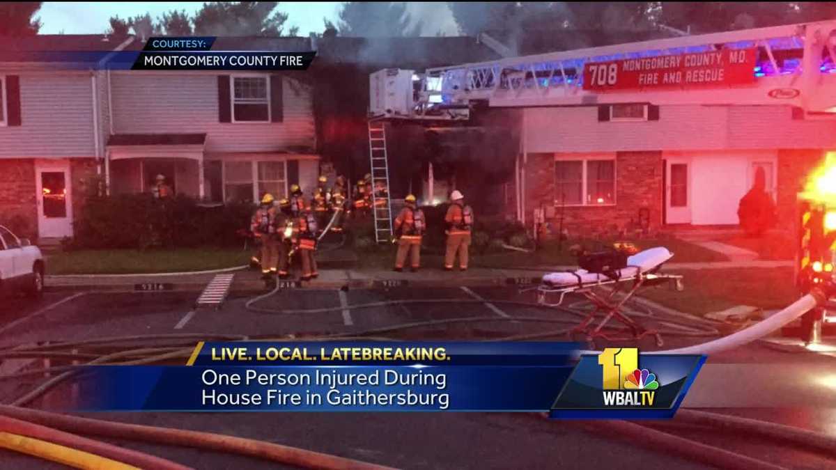 Gaithersburg fire displaces several residents