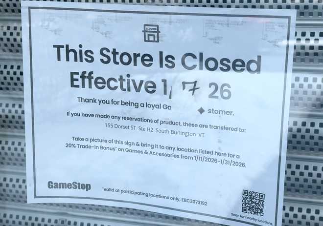 GameStop closing stores in Vermont, New York and New Hampshire