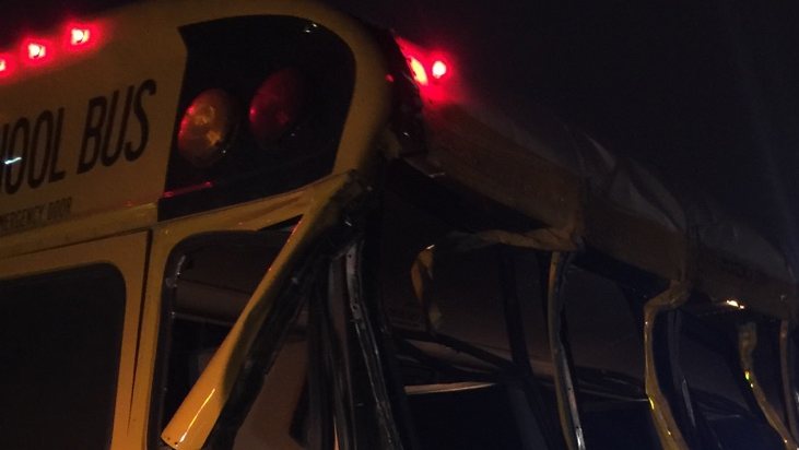 Garbage truck slams into school bus, injuring 1 student