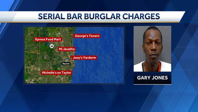Racine man faces 22 criminal counts related to several burglaries