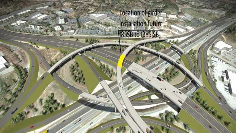 Temporary closures planned for I-385 north and southbound lanes over ...