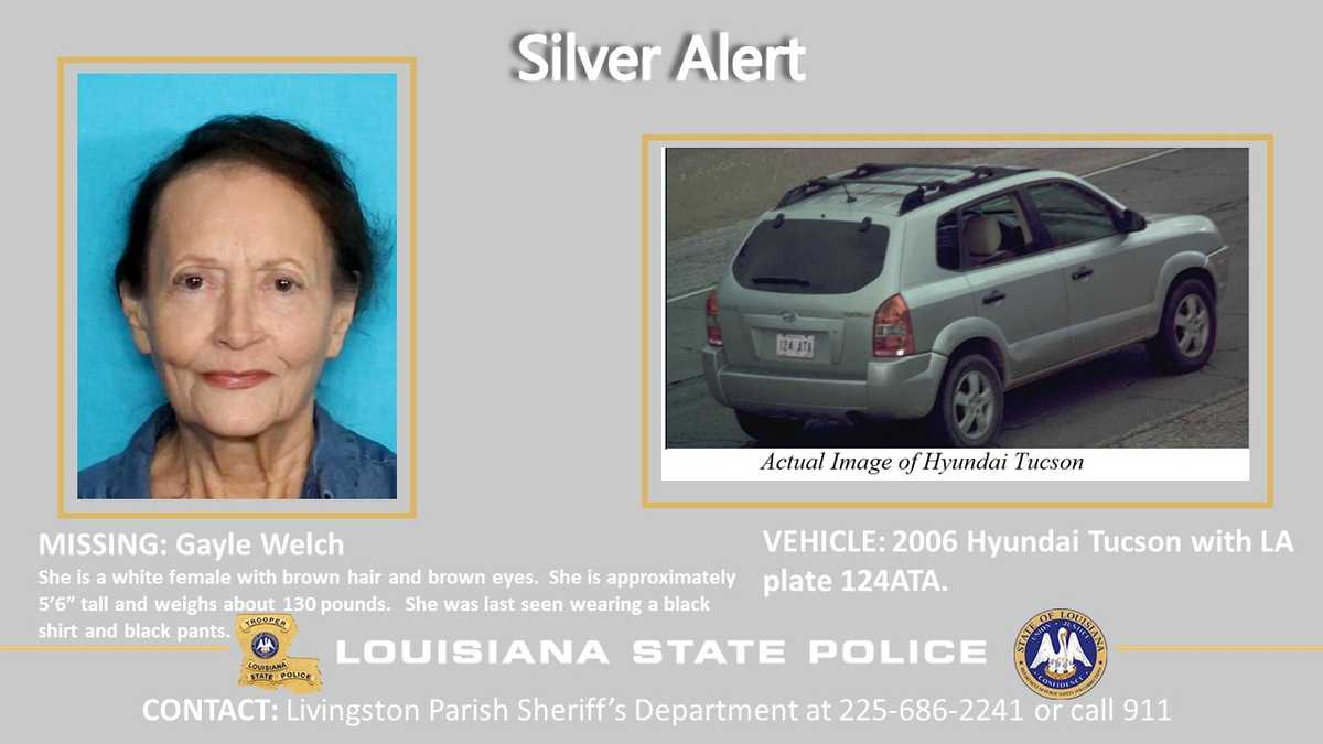 LSP issues Silver Alert for missing Livingston Parish woman