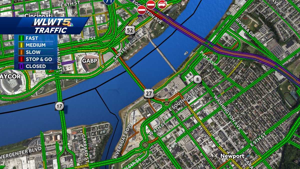 Detours in place after nearby fire closes I-471